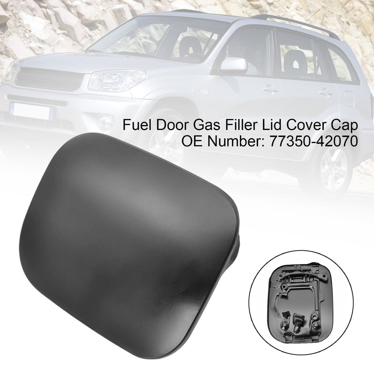Fuel Door Gas Filler Lid Cover Cap 77350-42070 For Toyota RAV4 2006-20 ...