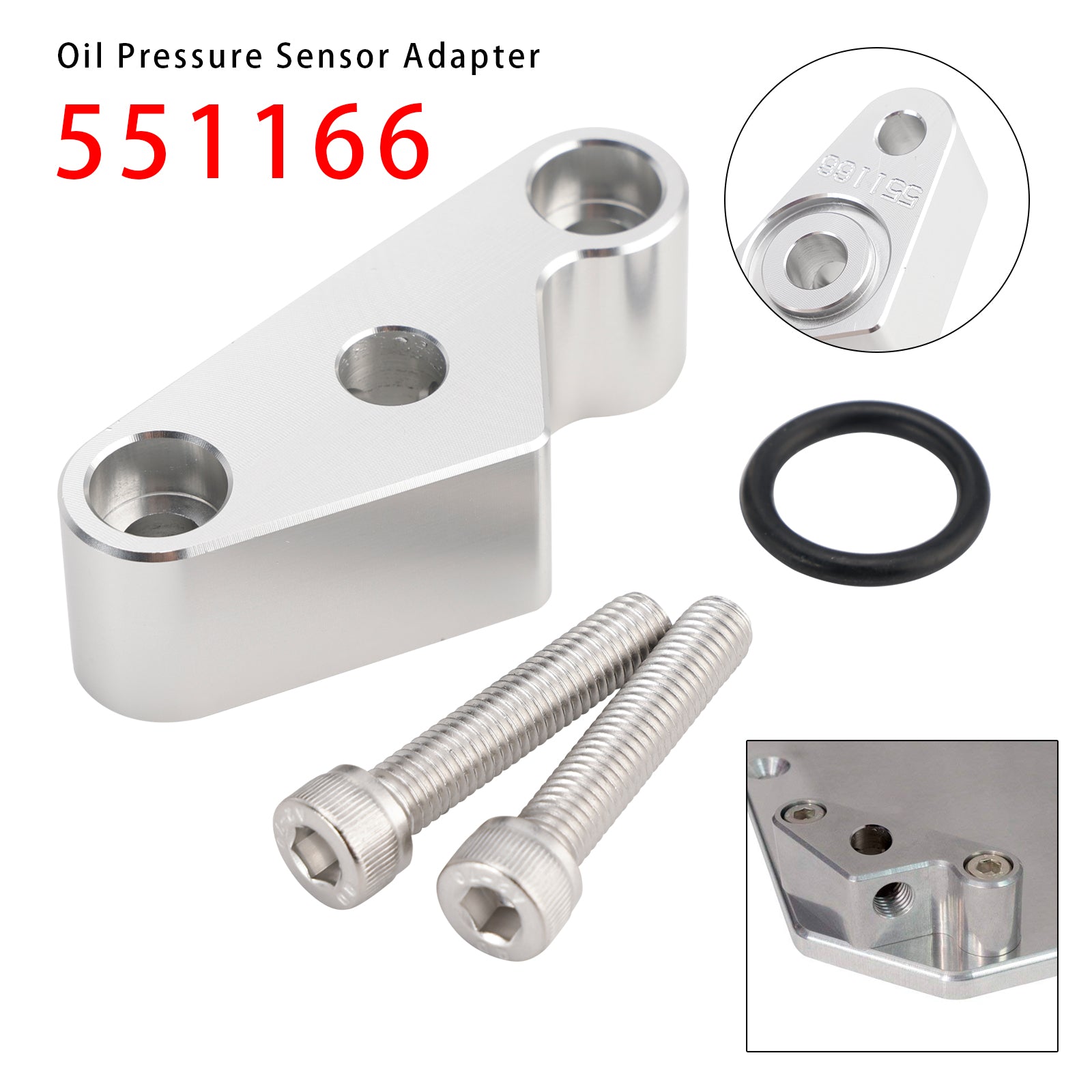 Oil Pressure Sensor Adapter Port 551166 For Gen 5 LT Valley Pan - M12 ...