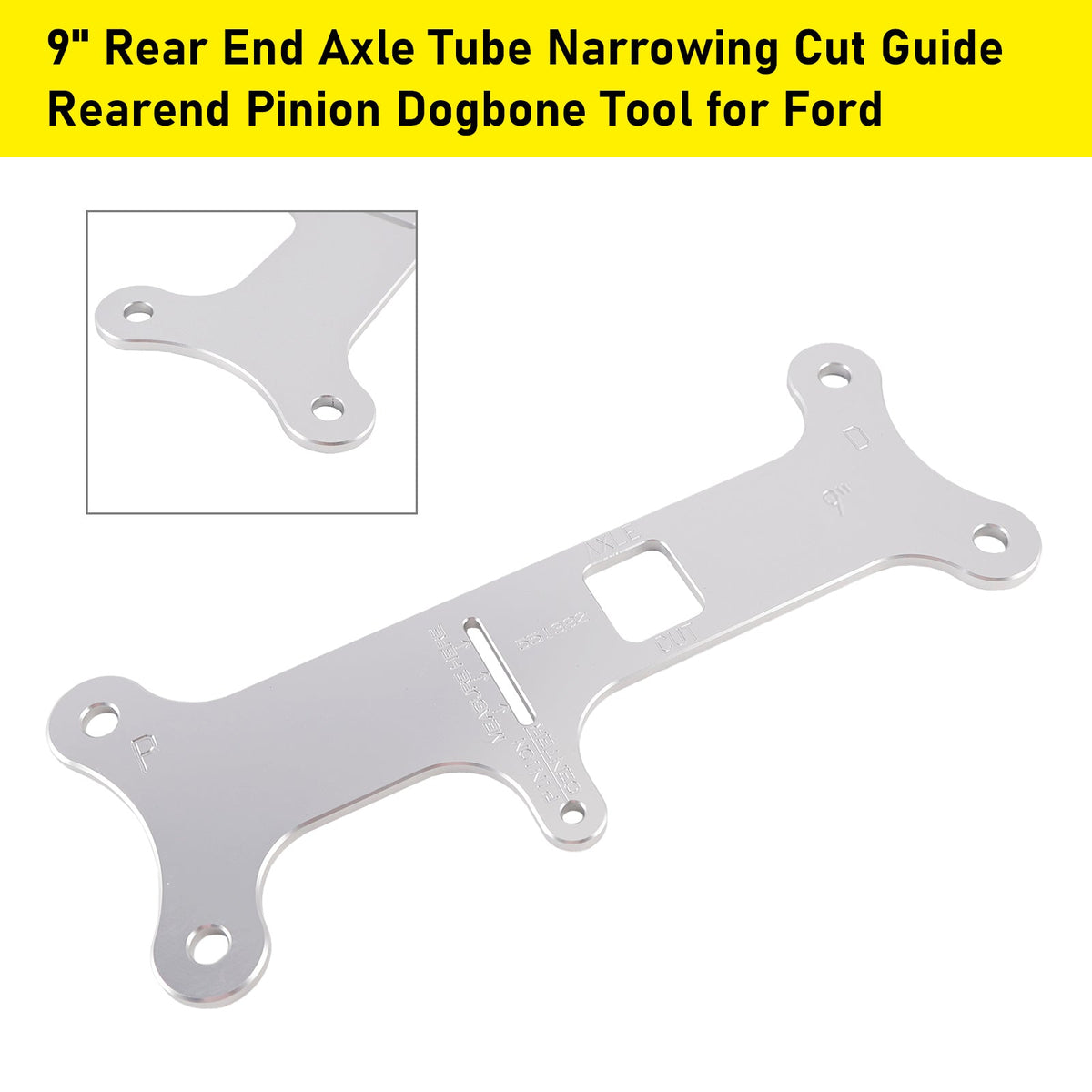 Ford 9" Rear End Axle Tube Narrowing Cut Guide Rearend Pinion Dogbone ...