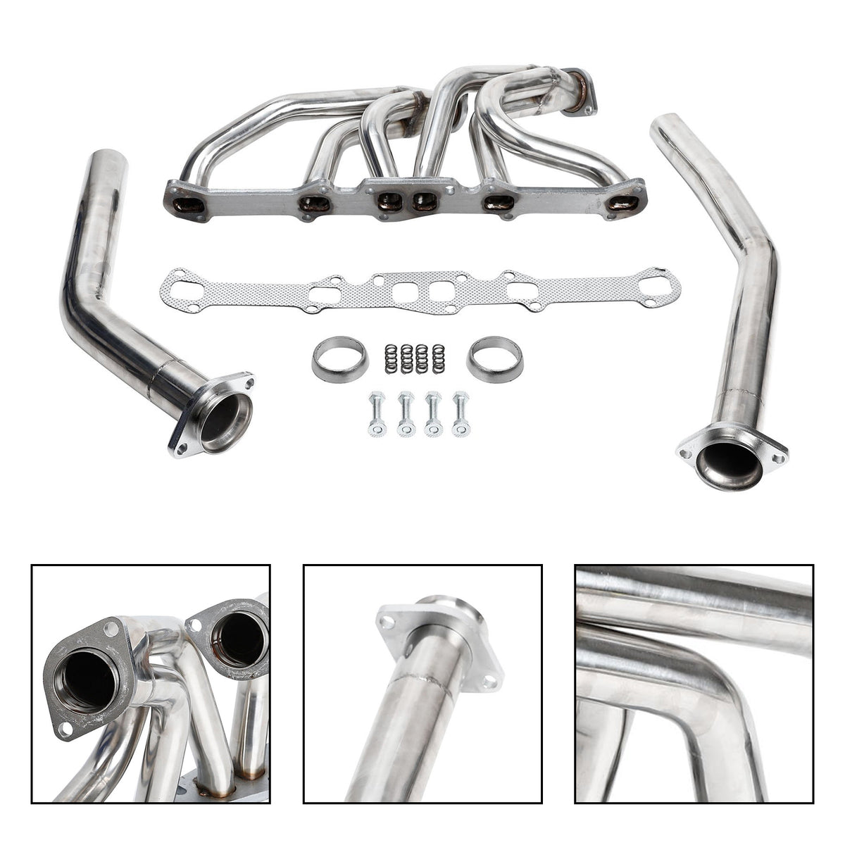 1980-1982 Ford Thunderbird 3.3L Stainless Steel Exhaust Headers fit Fo ...
