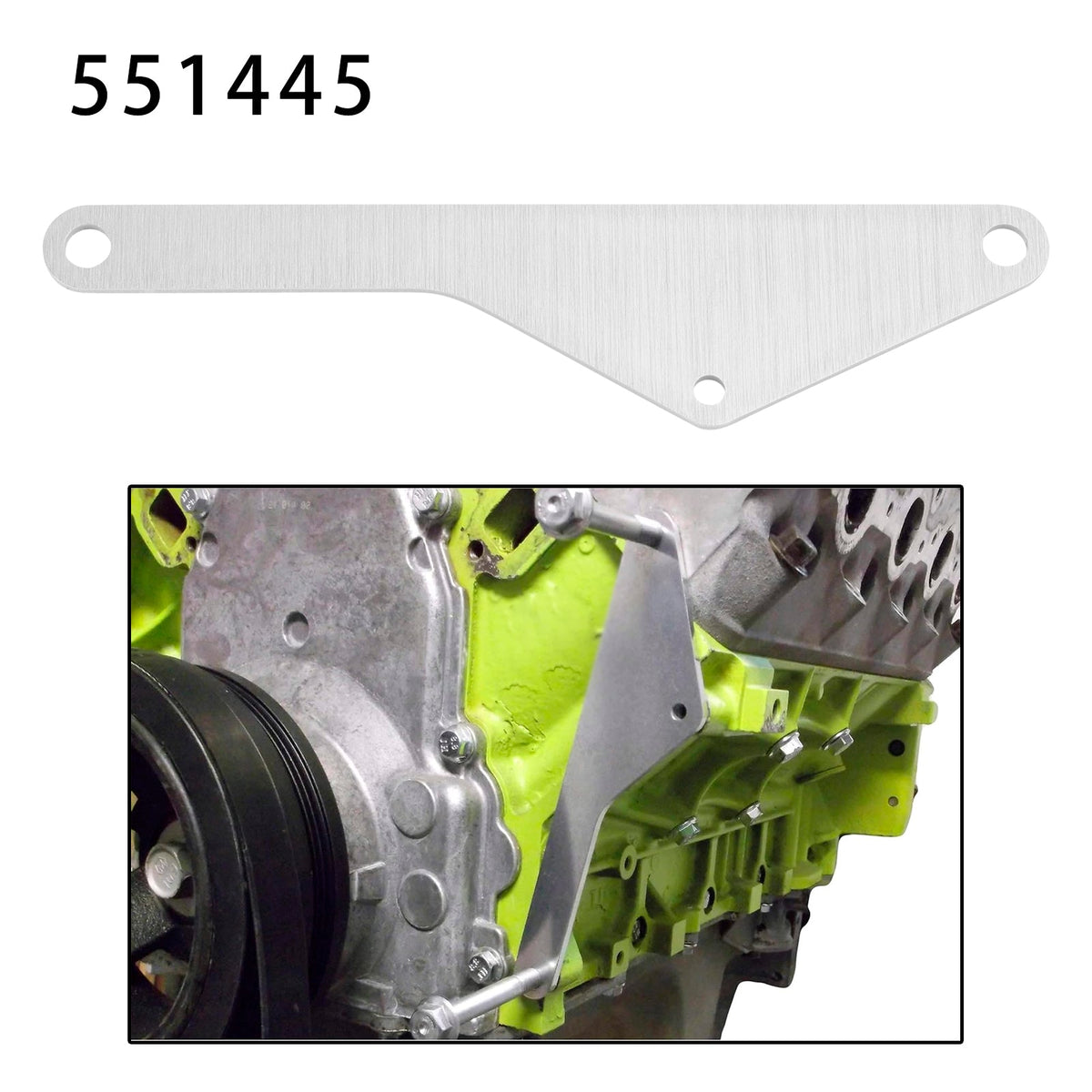 LS Truck/SUV LS1 LSX Iron Block Drill Template to Mount Alternator 551 ...