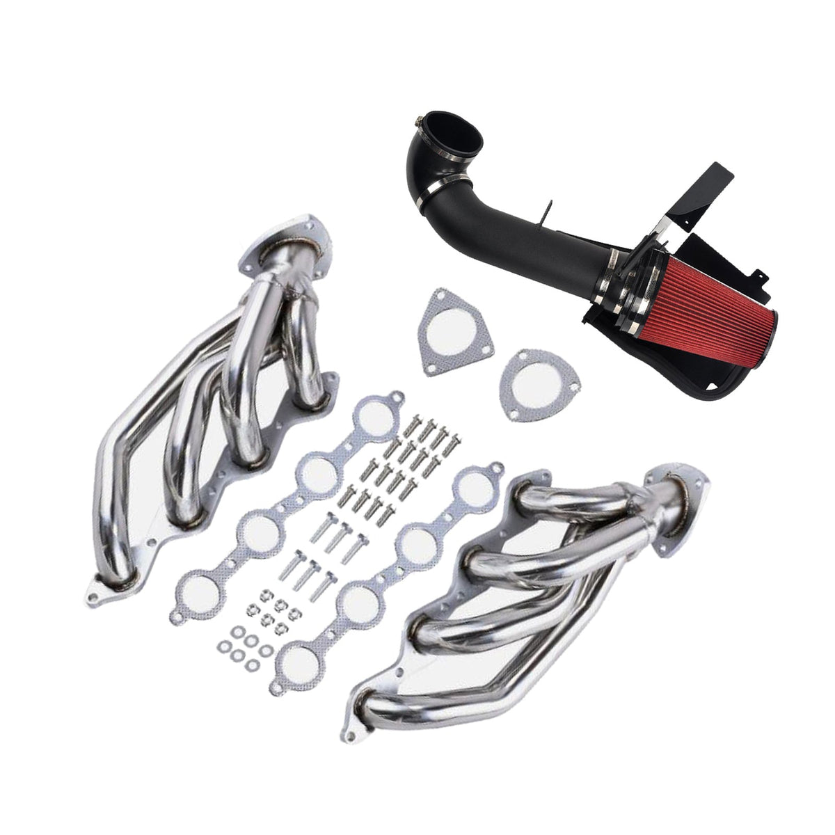 Air Intake Exhaust Header Fit Chevy Fit GMC Avalanche Silverado 2000-2 ...