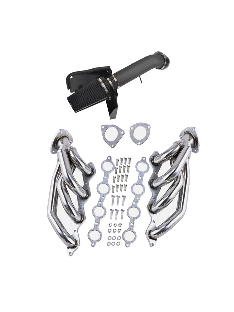 Exhaust Header Air Intake Fit Chevy Fit GMC Avalanche Silverado 2000-2 ...