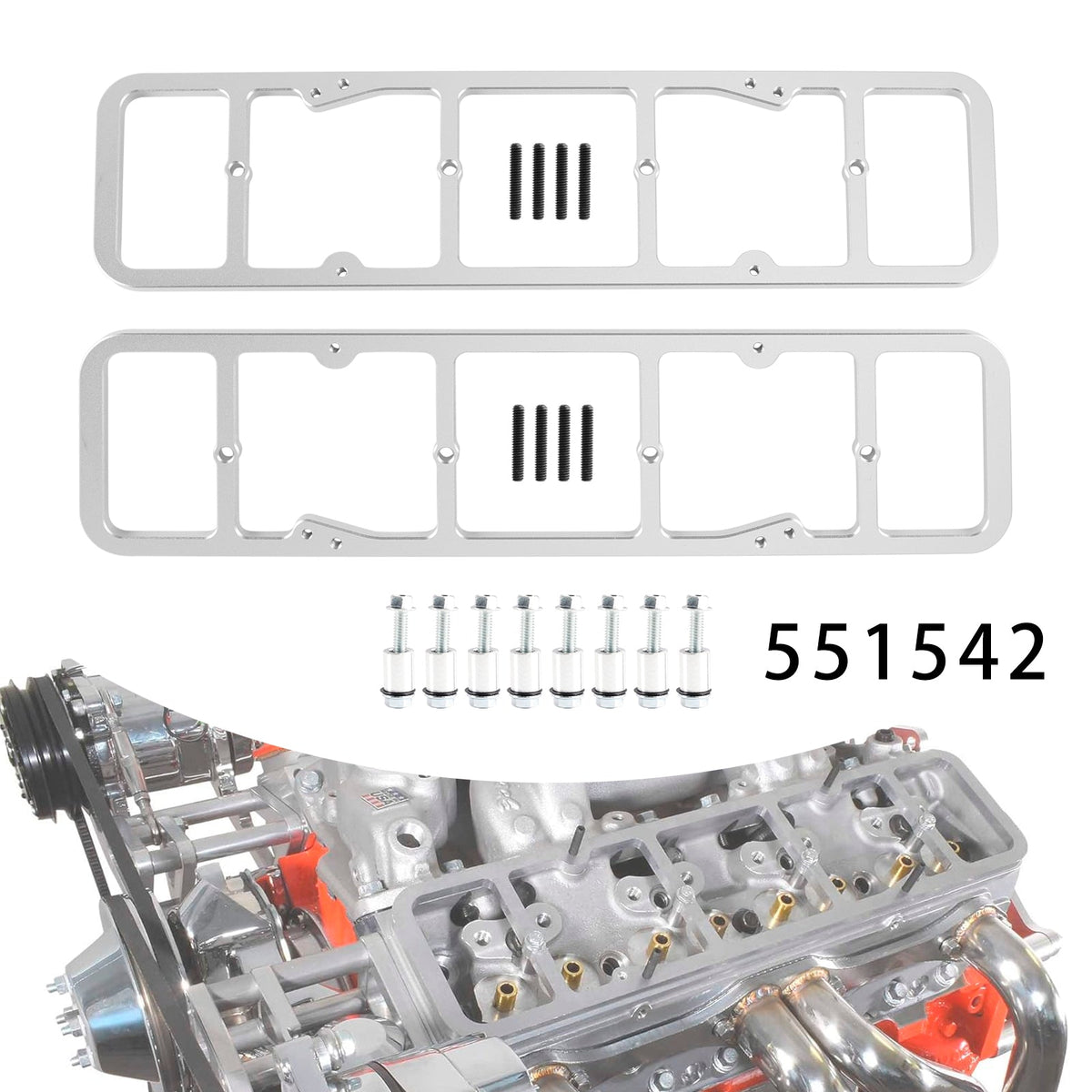 Valve Cover Adapter 55-86 Perimeter to 87-02 Center Bolt Head 350 327 ...