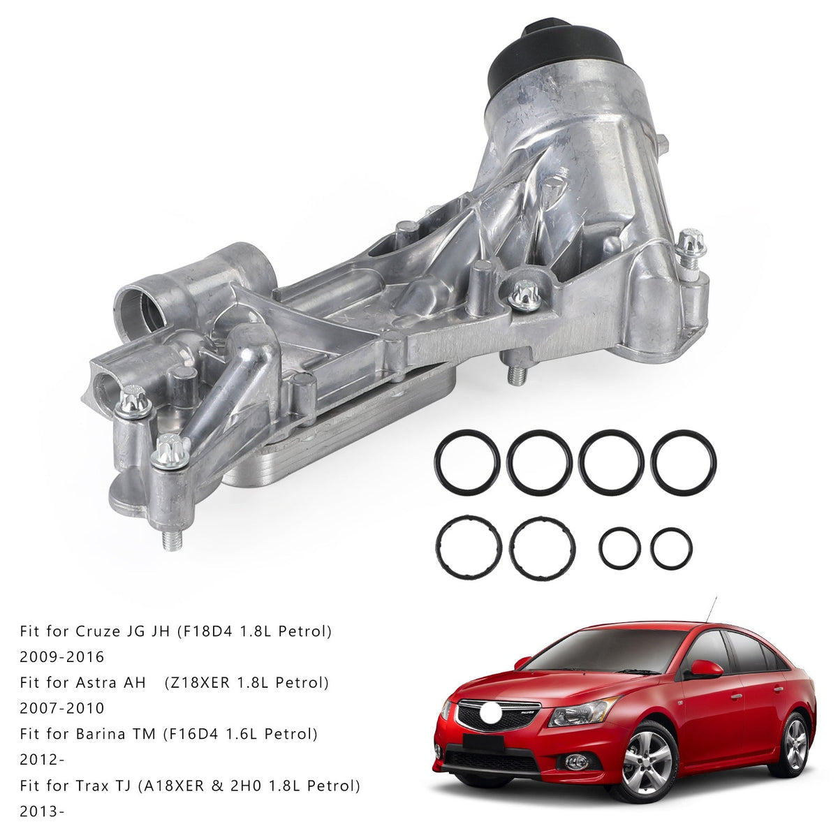 2012-On Barina TM F16D4 1.6L Petrol Oil Cooler Assembly W/Filter 25199 ...
