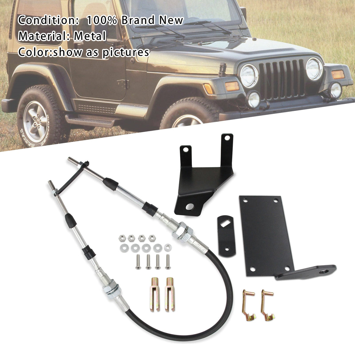 1997-2006 Jeep Wrangler TJ Transfer Case Cable Shift Linkage Upgrade H ...