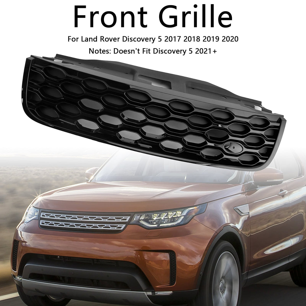 2017-2020 Land Rover Discovery 5 L462 Front Bumper Grill Grille Black ...