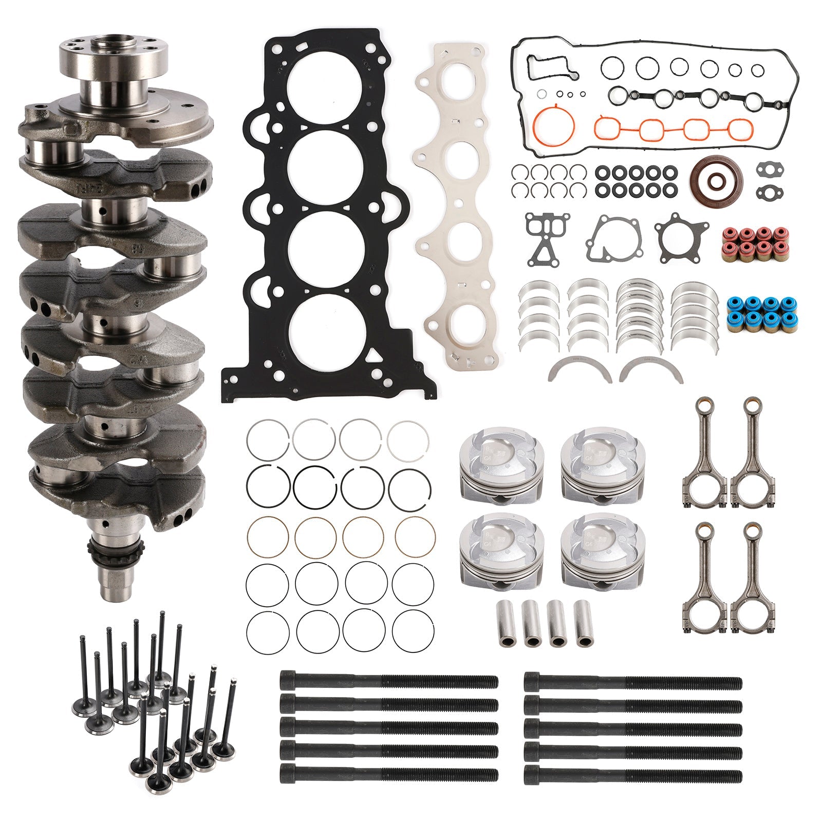 2011-2017 Hyundai Accent Verna G4FJ 1.6T Engine Overhaul Rebuild Kit P ...