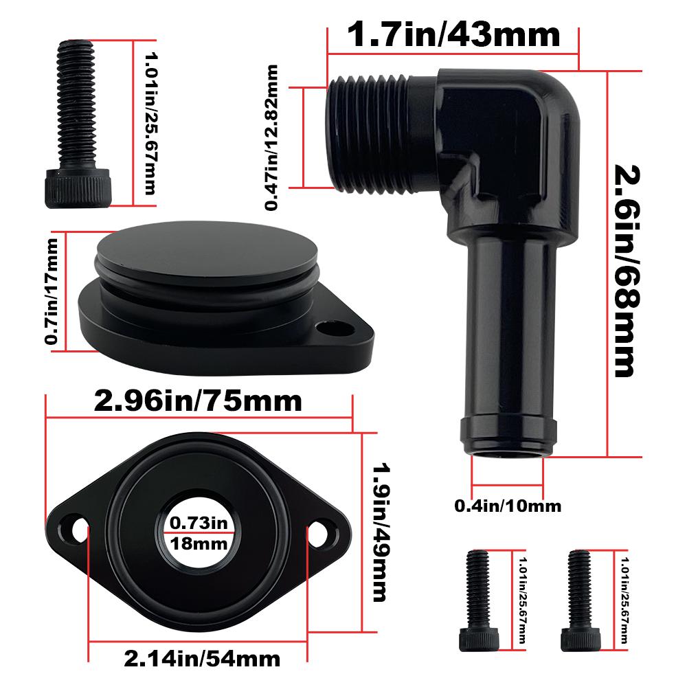 Ford 2011-2024 F250 F350 F450 F550 6.7L Powerstroke CCV Reroute Kit ...