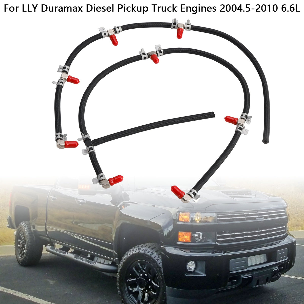 2004-2010 Duramax Diesel Truck Engines 6.6L Fuel Injector Return Line ...