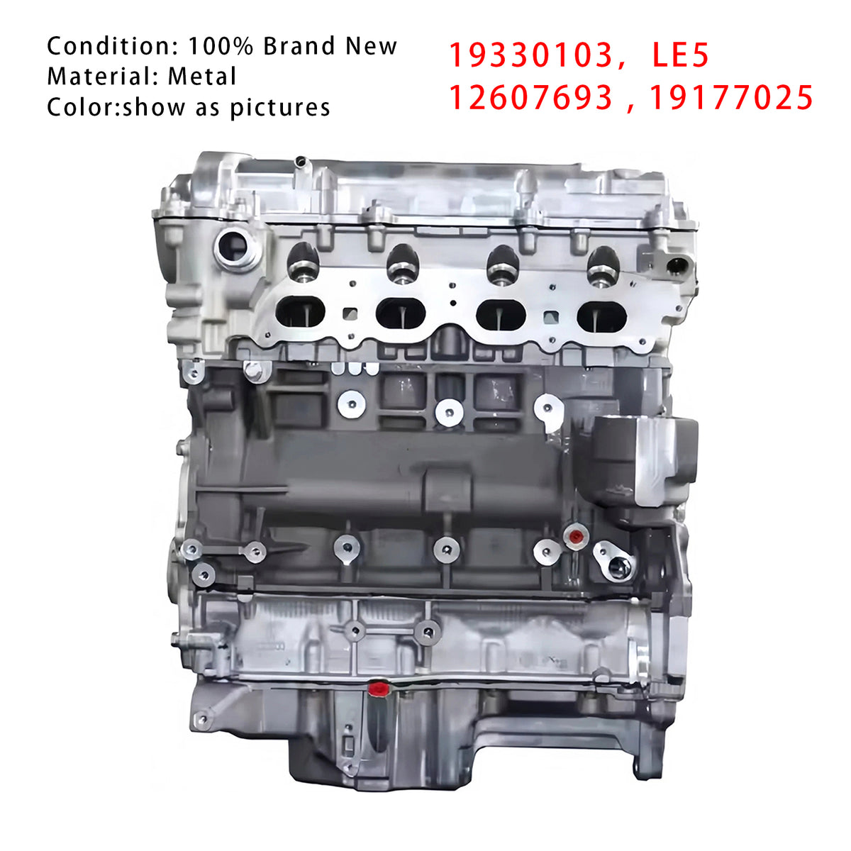 Brand New LE5 Engine Long Block Assembly CA Emission PZEV NU6 For GM 2 ...