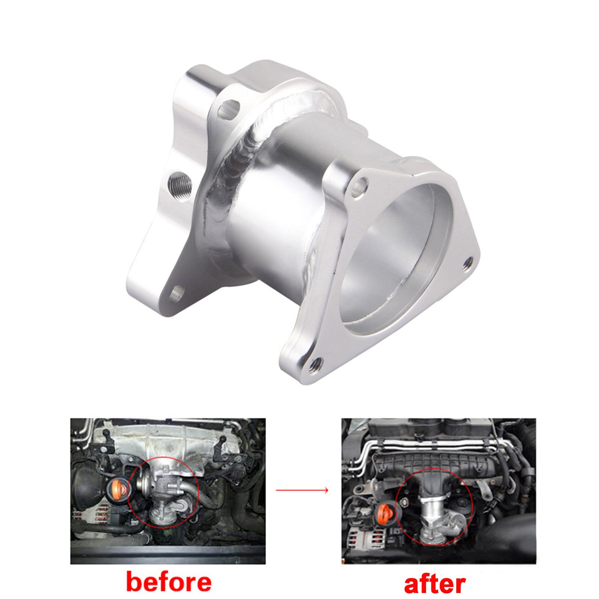 EGR Delete Valve Pipe Kit for VW Golf Mk5 Skoda Seat Jetta for Audi 2 ...
