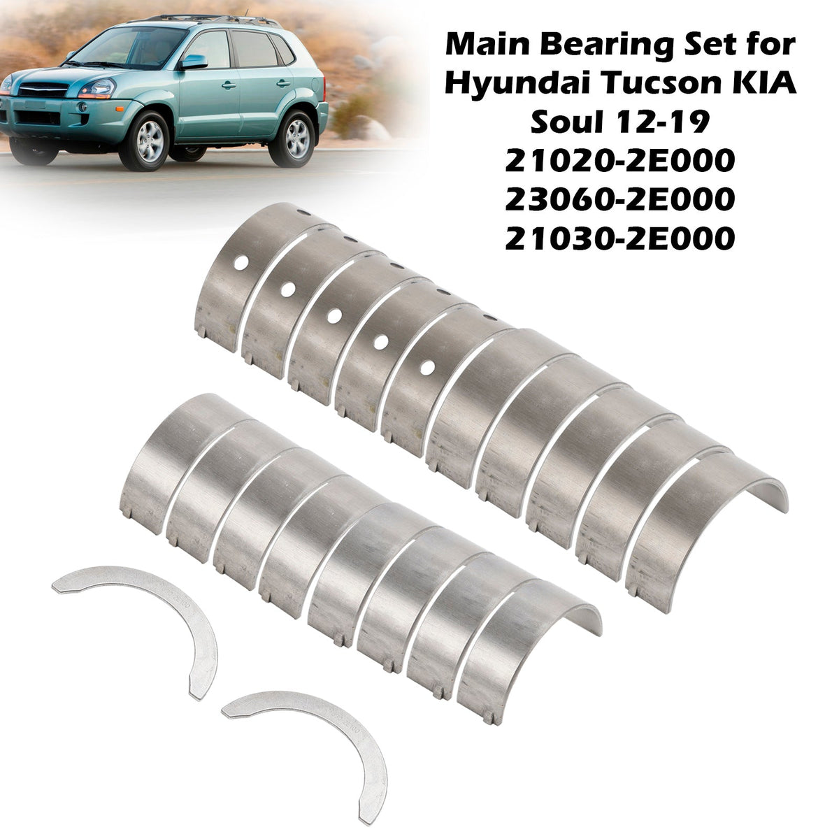 2015-2019 Kia KX3 (KC) Main Bearing Set 21020-2E000 23060-2E000 | JCarPart