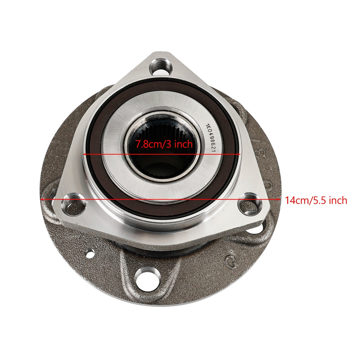 Audi A3 VW Caddy MK3 Golf 5/6/7 Front Wheel Bearing Hub w/3 Holes 1K04 ...