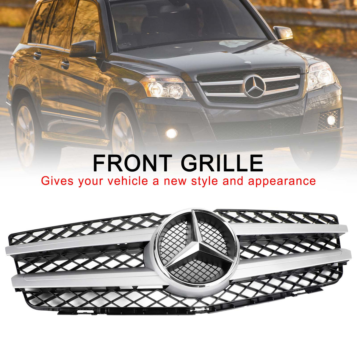 2008-2012 Benz GLK X204 GLK350 2048800283 Front Hood Bumper Grill ...