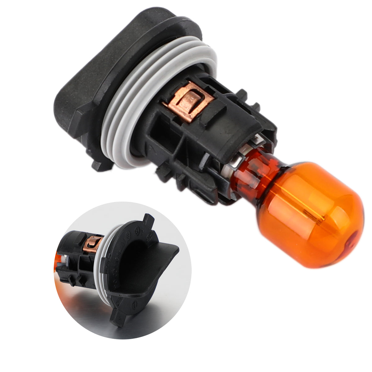 For Philips With Socket PWY24W 12174NA 12V24W Lamp Amber Bulb Turn Sin ...