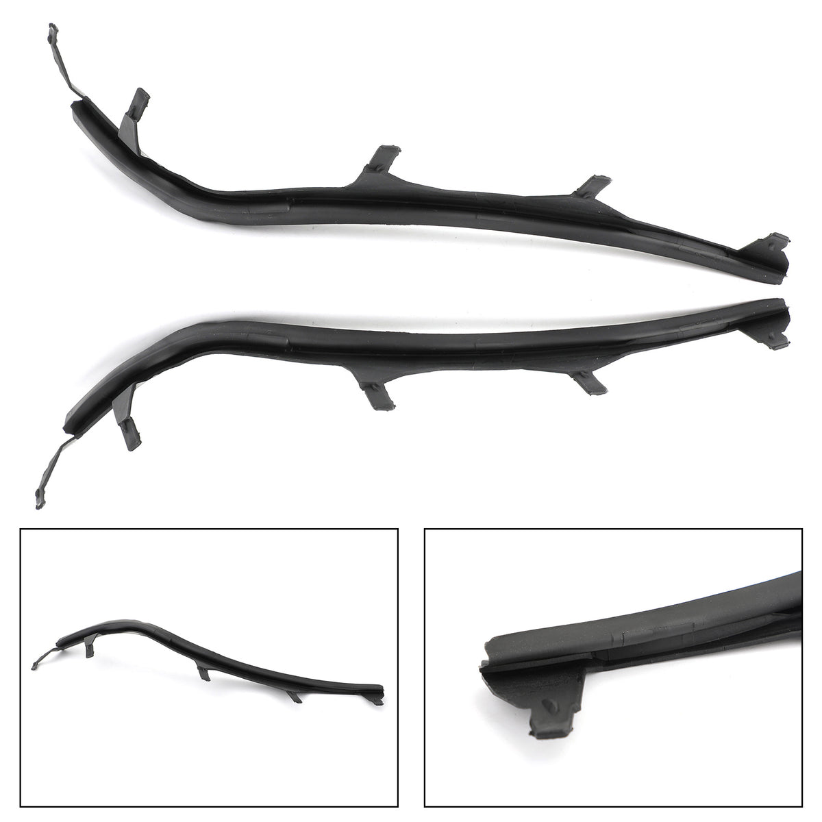 BMW E46 325i 02-05 Set of Left & Right Upper Headlight Cover Strips Pa ...
